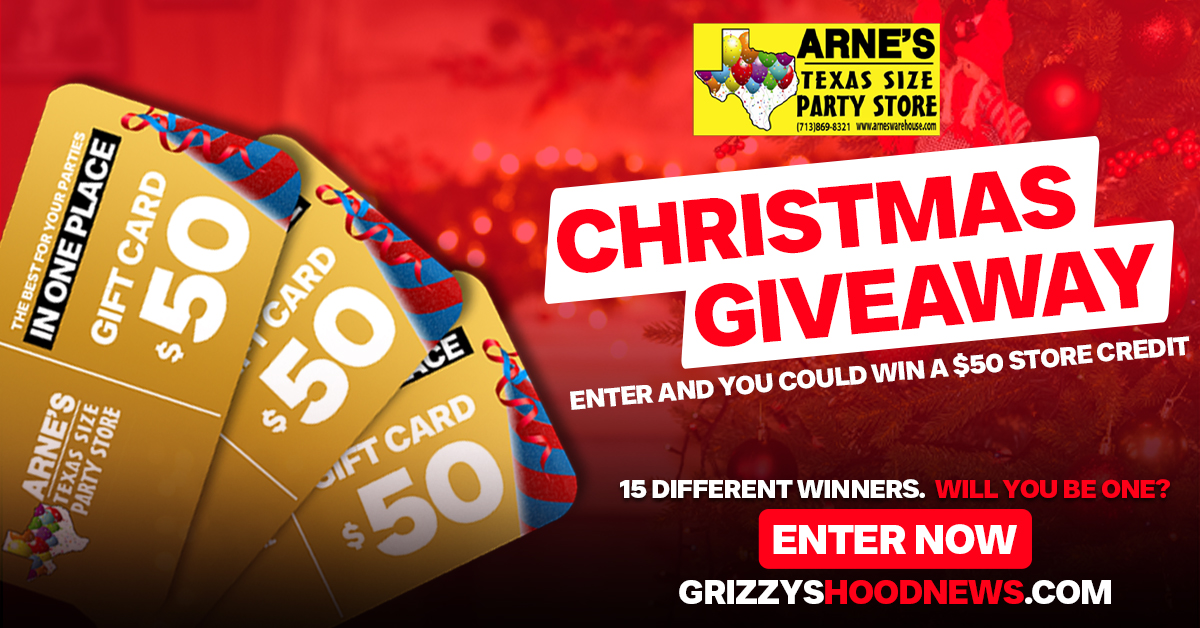 Christmas Giveaway - Win $50 Gift Cards at Arne's Texas Size Party Store
